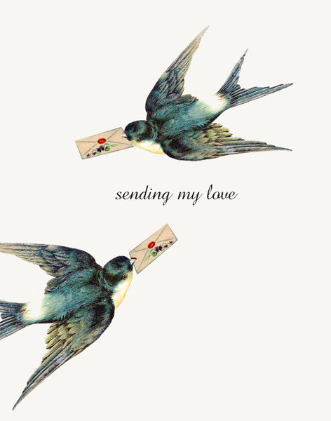 Sending My Love A-2 Greeting Card – P. Flynn Design